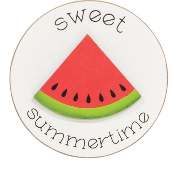 Accents | Set Of 3 Summerwatermelon Themed Round Easel Signs | Poshmark